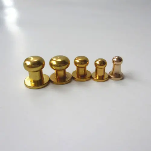 15 pcs "10mm x 8mm (rebite) + 7mm (parafuso) Cor de ouro" masculino ...