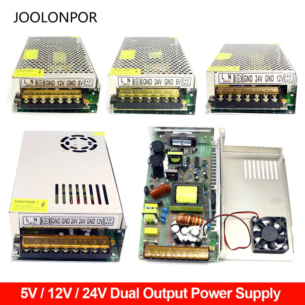 Dc 5v 12v 24v Switching Power Supply 150w 200w 250w Dual Output Dc ...