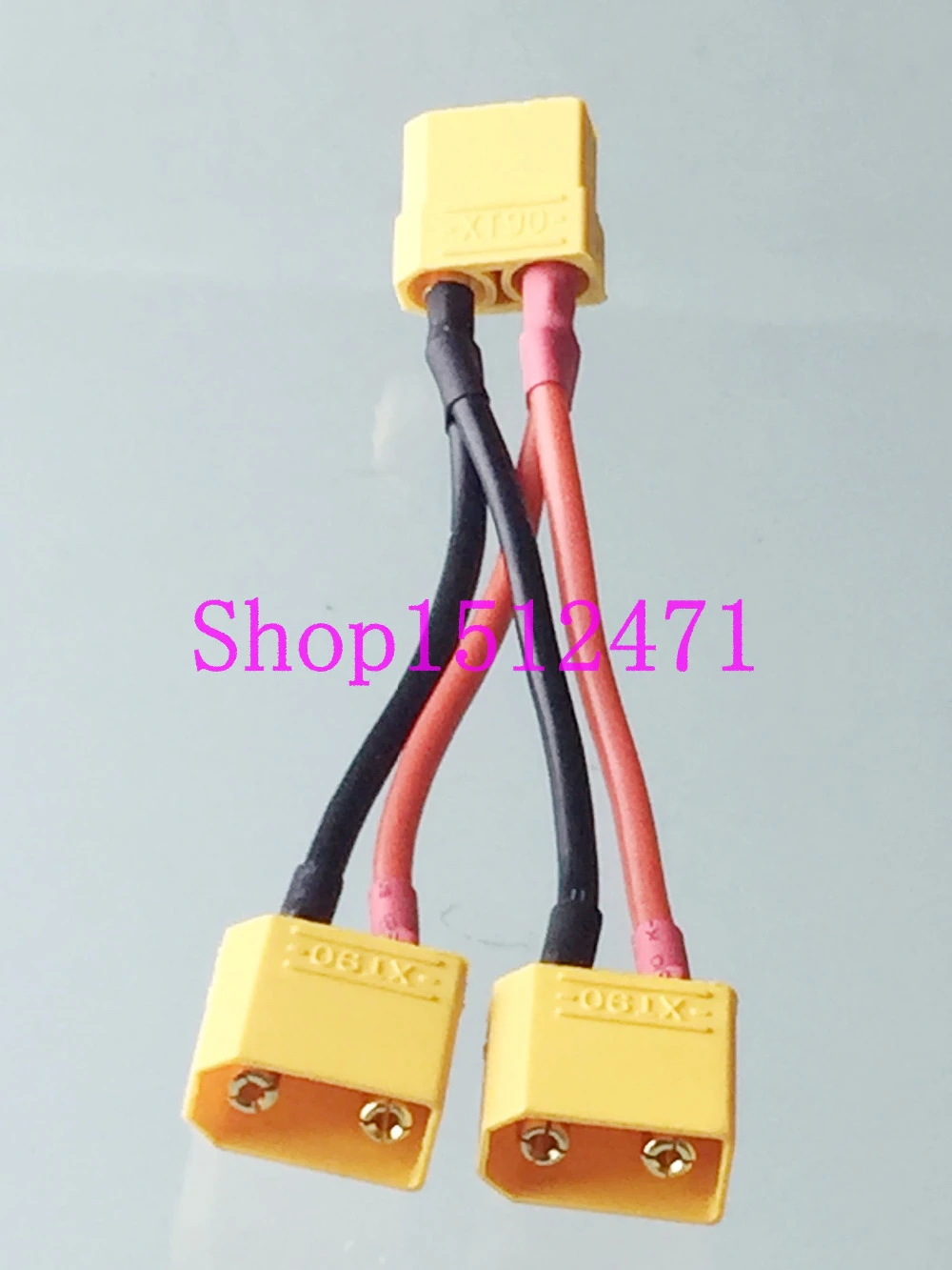 Xt90 Parallel Battery Y Splitter Cable 1 Female To 2 Male For Lipo ...