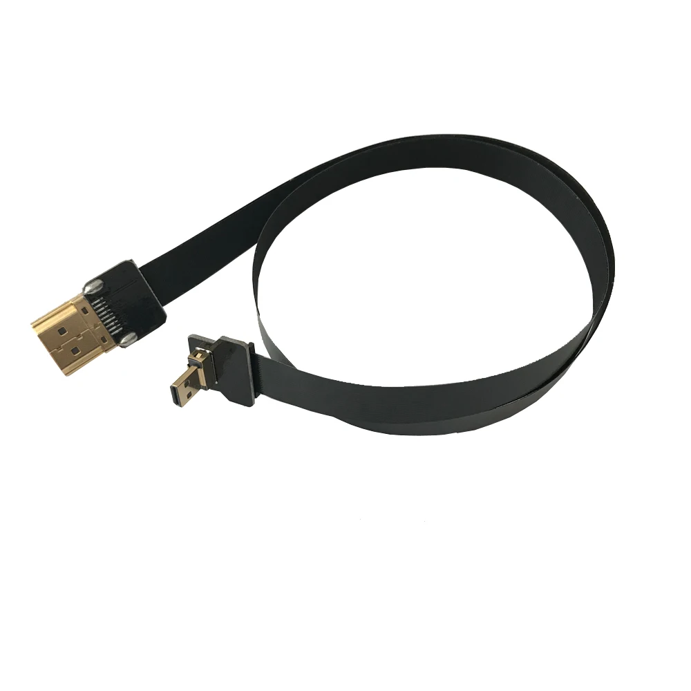 New Standard HDMI to Micro HMDI Soft Flat Video Cable For FPV ...