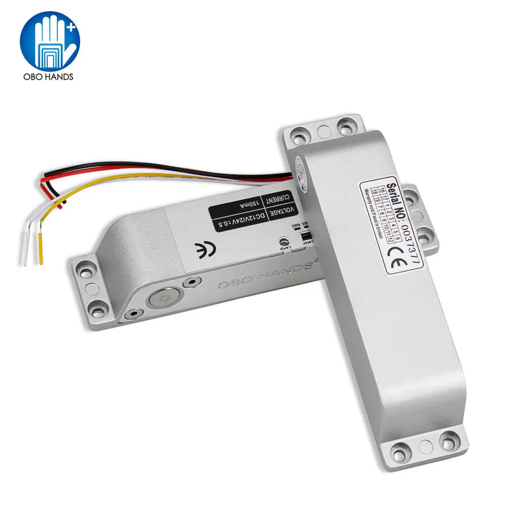 NC Electric Drop Bolt Lock DC12V Fail Safe Electronic Smart Door Locks ...