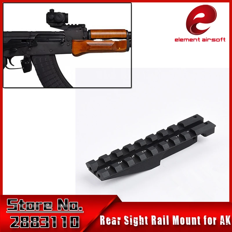 Element Ak Accessories Rear Sight Scope Mount Rail Picatinny Weaver For ...