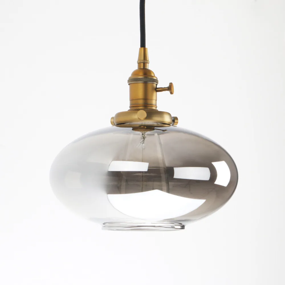 Permo Vintage Pendant Lights Reflective Glass Luminaire Pendant Ceiling ...
