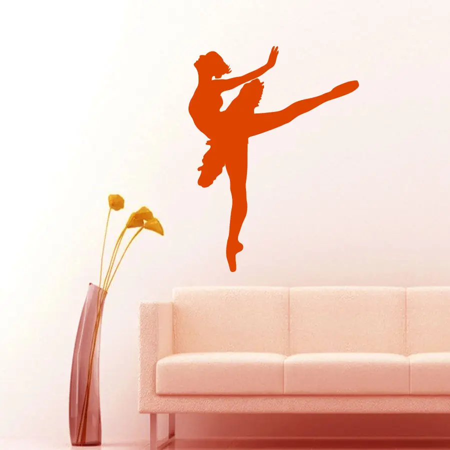 Wall Decal Ballet Dancer Dancing Ballerina Art Vinyl Sticker Home Decor 22inx30in In Wall