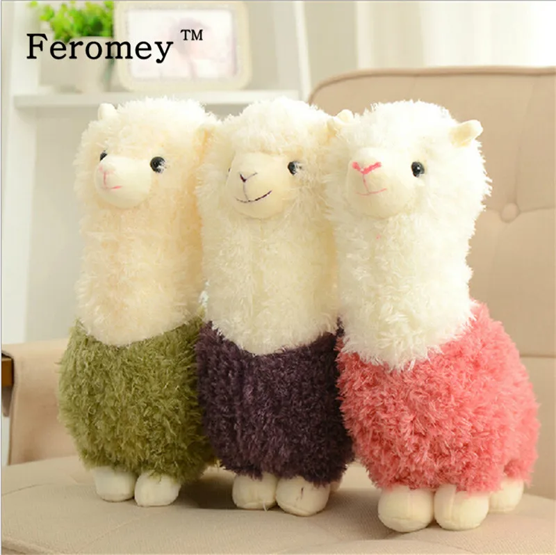 Kawaii Rainbow Alpaca Plush Doll Toys Cute Llama Alpacasso Stuffed Toys ...
