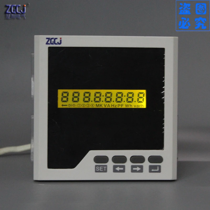 Cj-d3y 1-phase Lcd Digital Power Quality Meter Intelligent Analog Panel ...