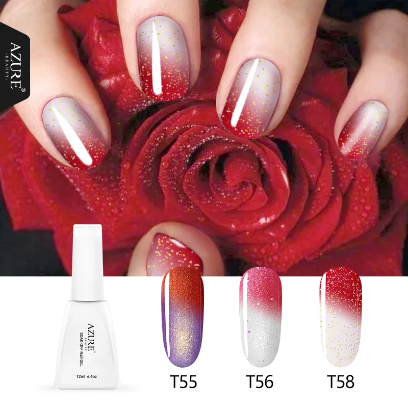 Azure Beauty Temperature Nail Gel Polish Changing Chameleon Color 12ML ...