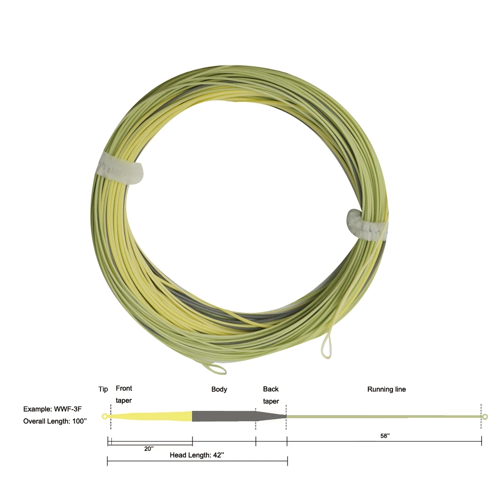Aventik 3 Colored Windcutter Fly Line Switch Single Hand Spey Fishing ...