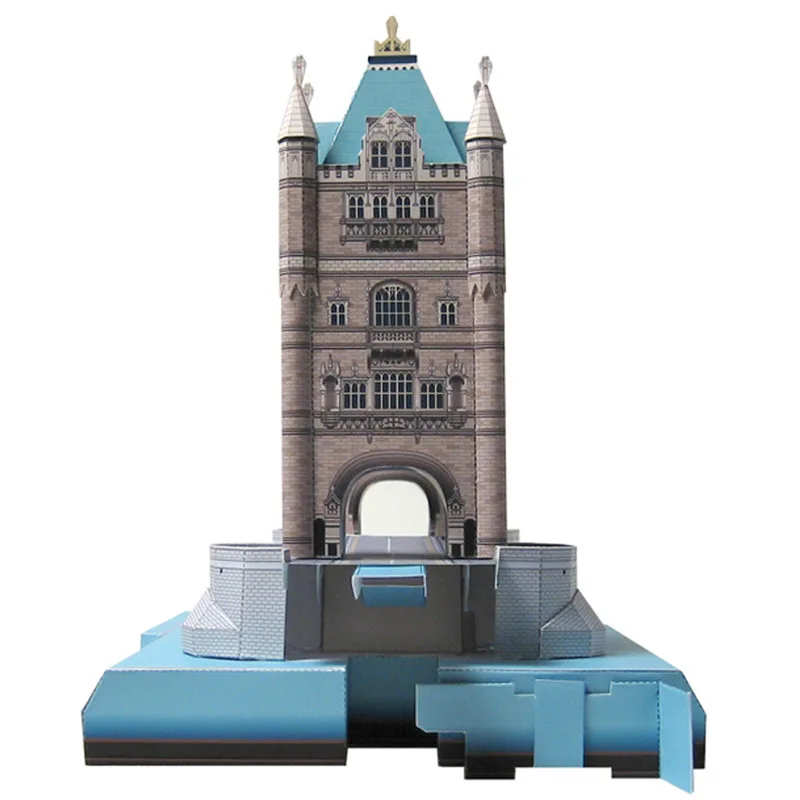 3D paper model Tower Bridge London England Papercraft Educational 3D ...