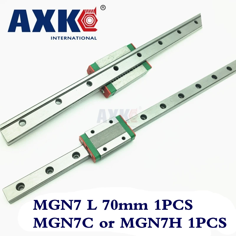 AXK-MGN7-CNC-7mm-miniature-linear-rail-guide-way-MGN7-L-70mm-MGN7C ...