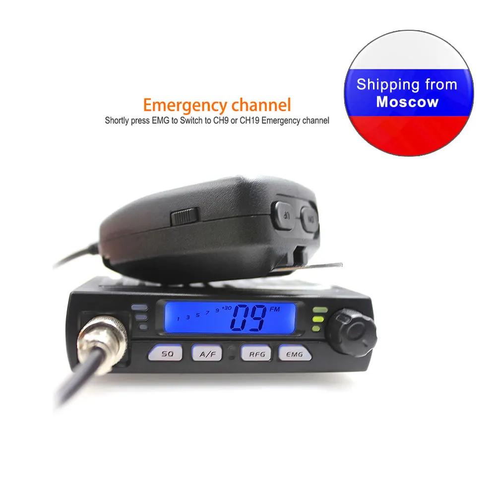 New ANYSECU Mini CB Radio CB-40M 25.615-30.105MHz 10 Meter Radio 8W AM ...