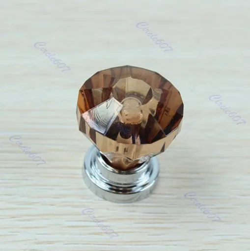10pcs/lot Amber Pull Handle Acrylic Door Knob Drawer Cabinet Cupboard ...