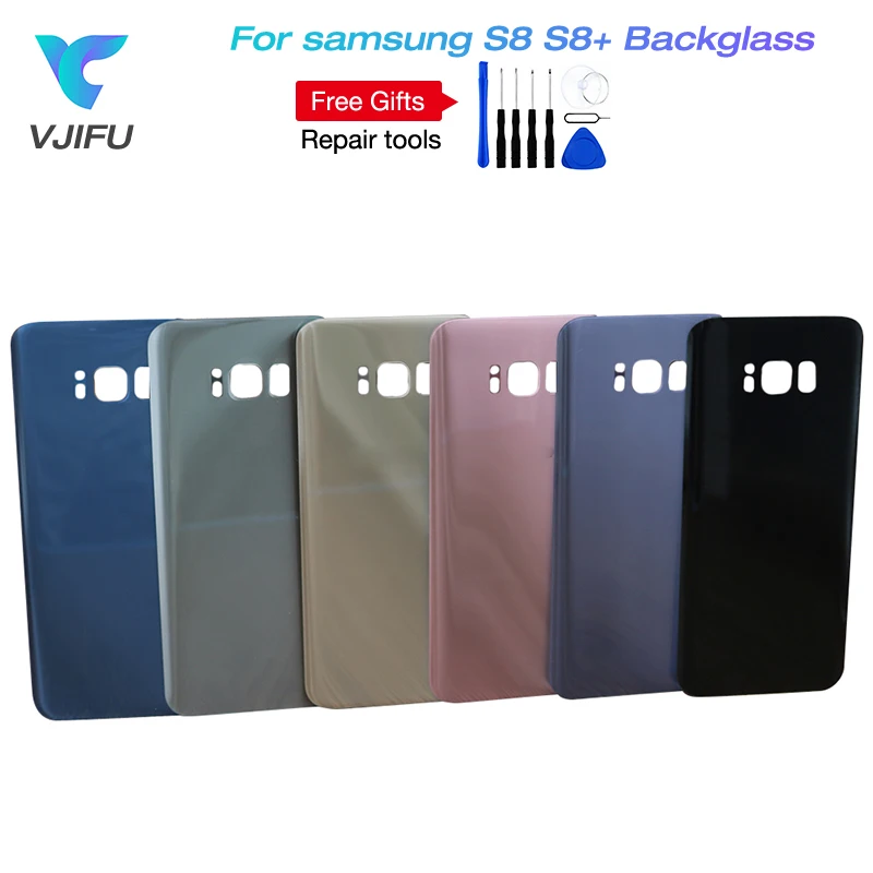Backglass For Samsung S8 G950F Back Glass Battery Cover Housing For ...