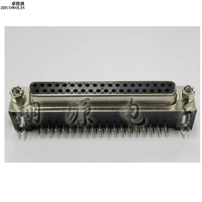 5PC/Lot DB37 37 Pin D Sub Female Connector 90 Degree Right Angle Serial ...