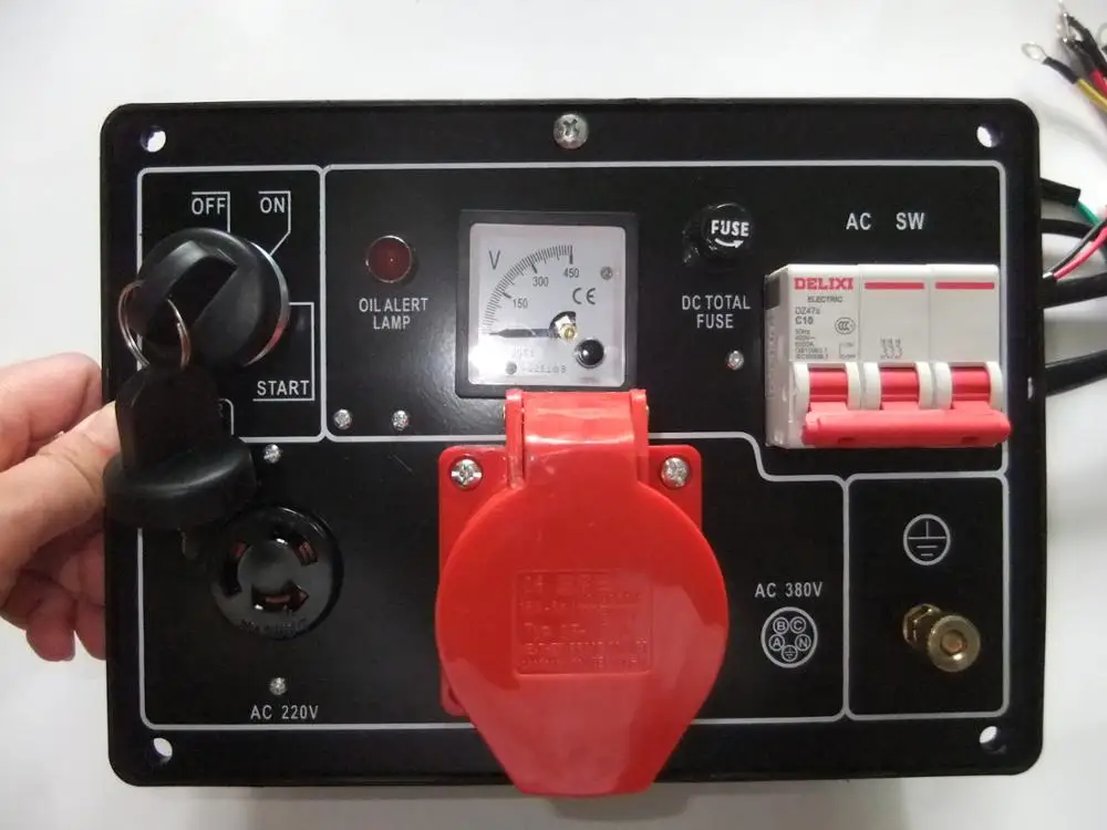 KAMA type KM186FA KM186F 5KW three phase diesel generator parts,Control ...