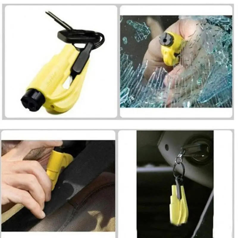 3 In 1 Mini Life Saving Hammer Window Breaking Tool Seat Belt Cutter ...