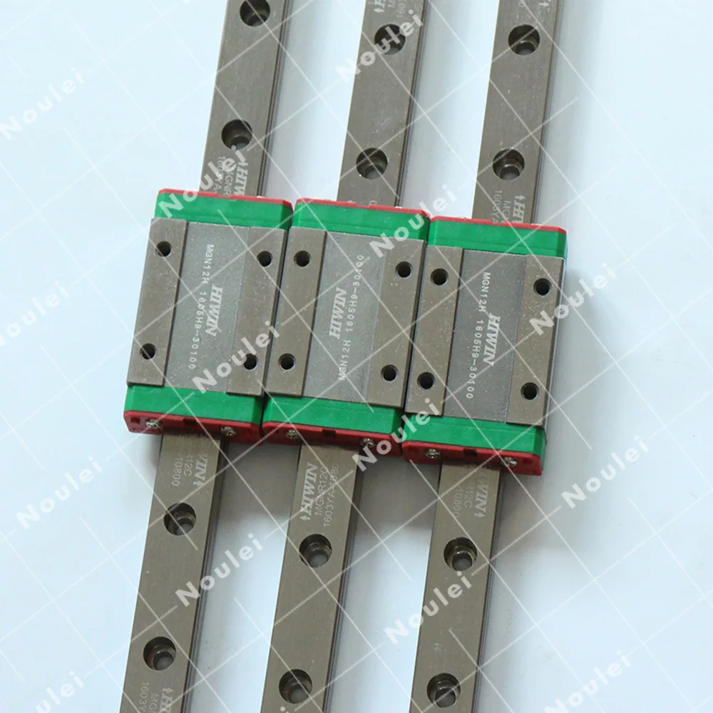 HIWIN MGN12 450mm 500mm linear guide rail with MGN12H slide blocks ...