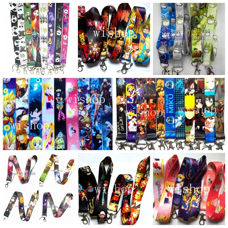 Free Shipping 100 pcs Japanese Anime Key Chains Keys Camera ID Card ...