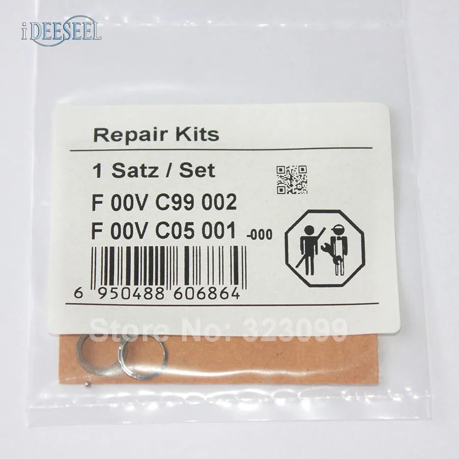 Gasket Seal F00VC99002 and Valve Steel Ball F00VC05001 injector shim F ...