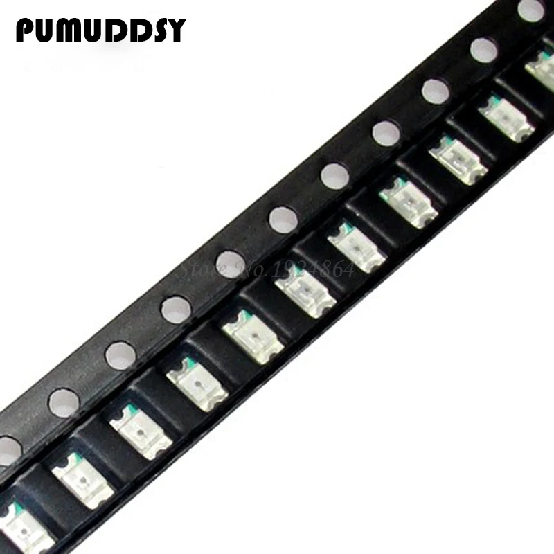 100pcs Blue 1206 SMD LED diodes light 3216|Integrated Circuits ...