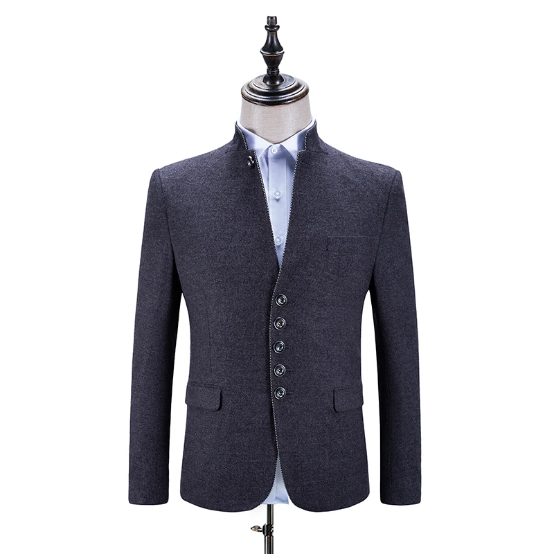 2017 new arrival winter Japanese style high quality woolen casual gray ...