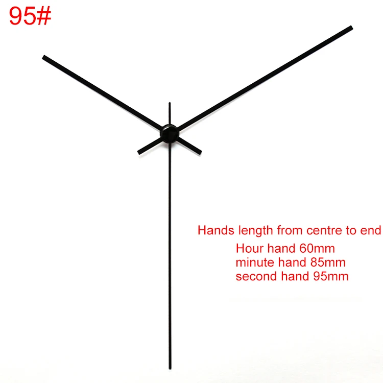 12888SA Snap In Type wall clock mechanism with 95# hands Silent Plastic ...