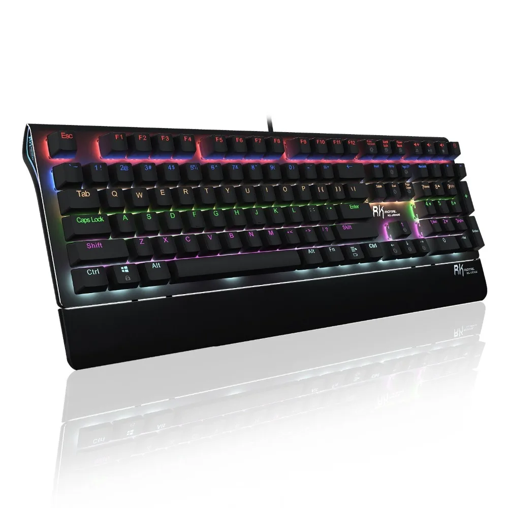 Standard 108 key Gaming Mechanical Keyboard Wired USB LED Backlit ...