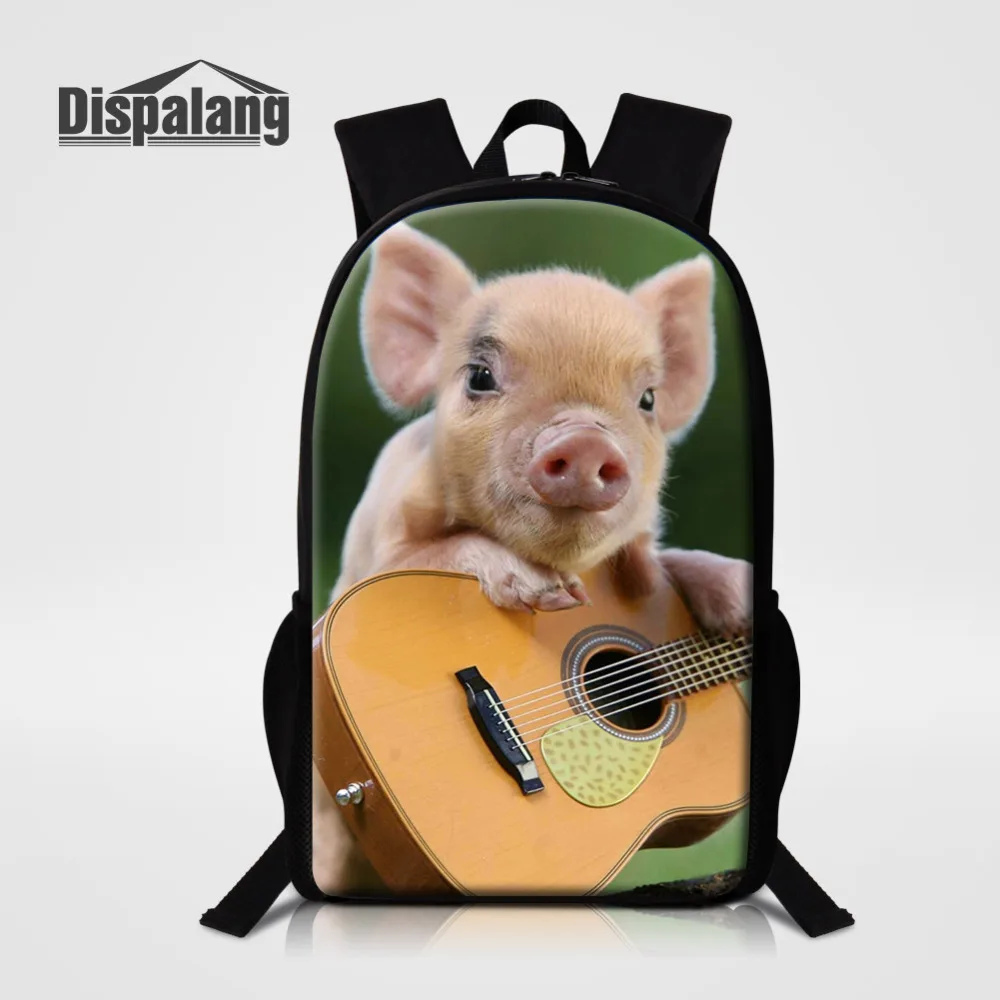 Dispalang Men Women Backpack Pig Print College High Middle School Bags ...