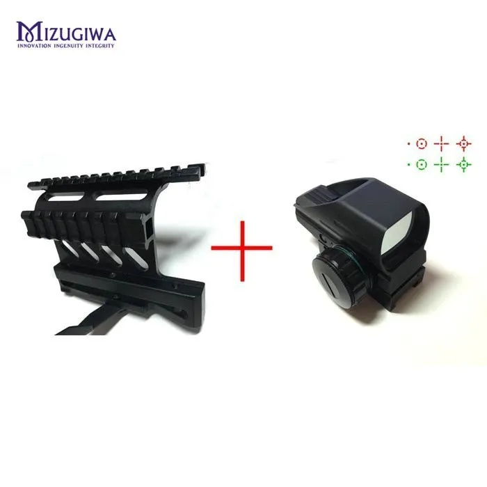 Verde Red Dot Sight Reflex ámbito 20mm Caza Tactical AK holographic ...