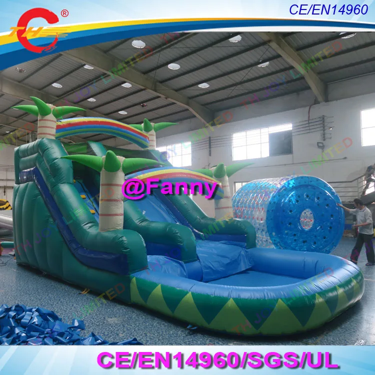 good Quality 8x4x4.5mH new Inflatable Water Slide With Pool For Sale ...