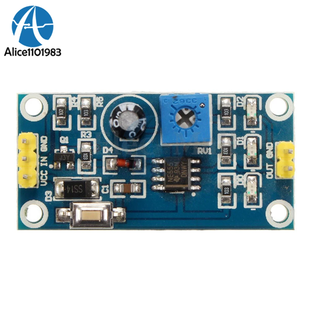 DC 5 12V 지연 릴레이 실드 NE555 타이머 스위치 모듈 0 150 초 조정 가능 출력 AC 250V 10A DC 30V 10A, 부하 LED 조명 포함|timer ...