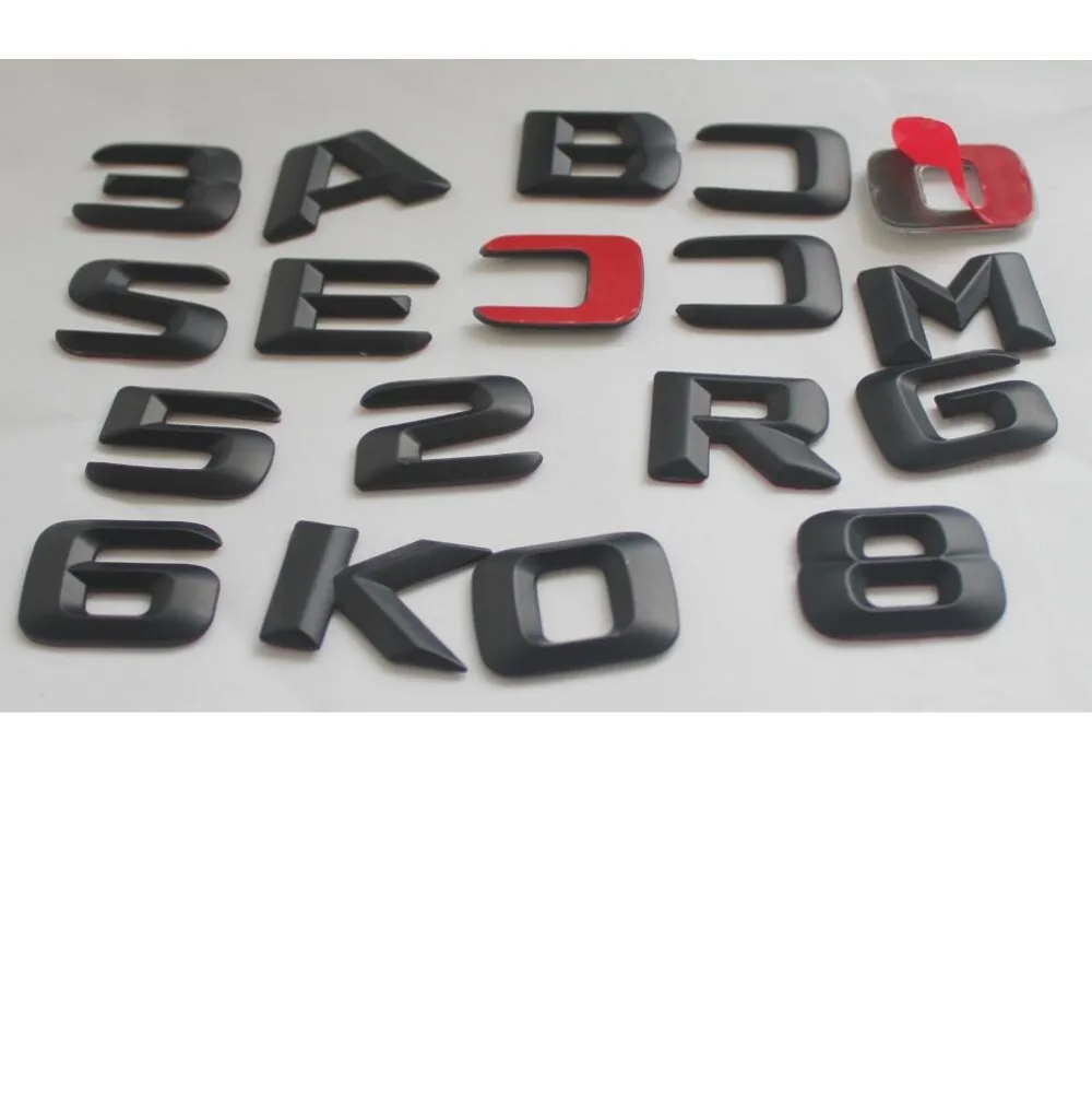 Matt-Black-Trunk-Rear-3D-Letters-Number-Emblems-Badges-for-Mercedes ...