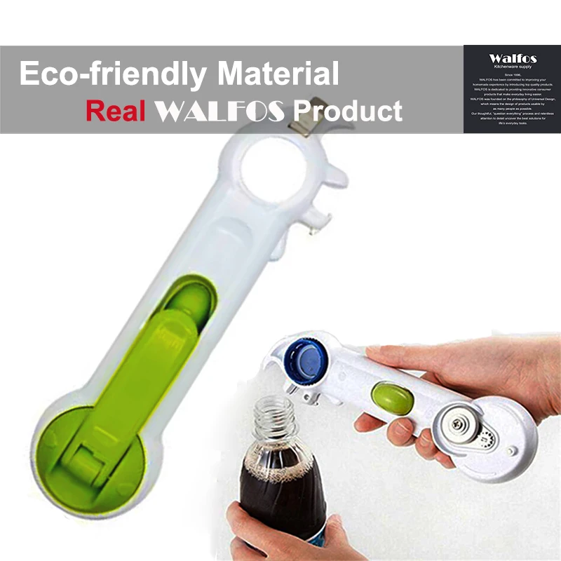 WALFOS 6 Ways Universal Can Opener For Opening Jar Can Bottle Wine ...