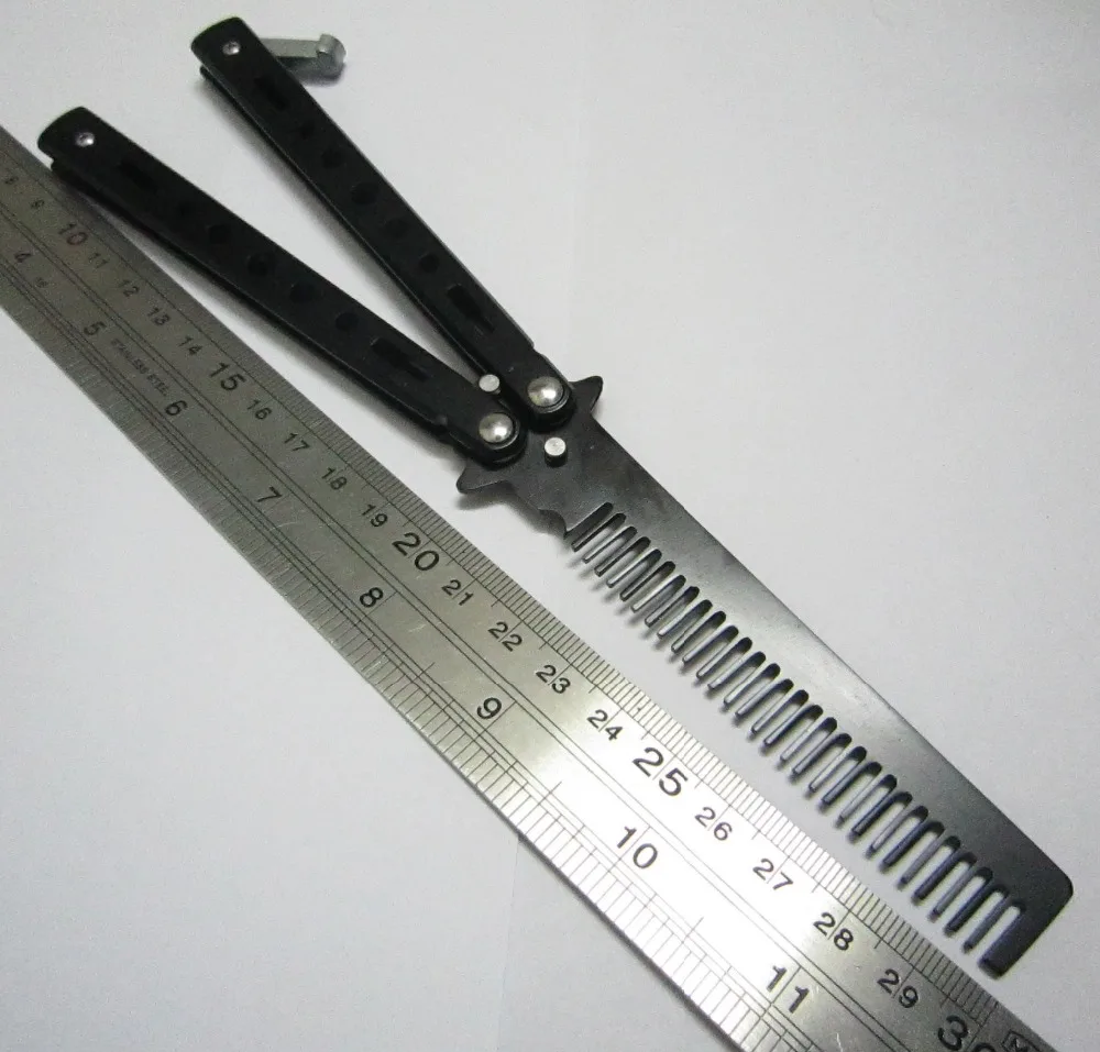 8.5'' Mariposa Stainless Steel Practice Train Butterfly Balisong Knife ...