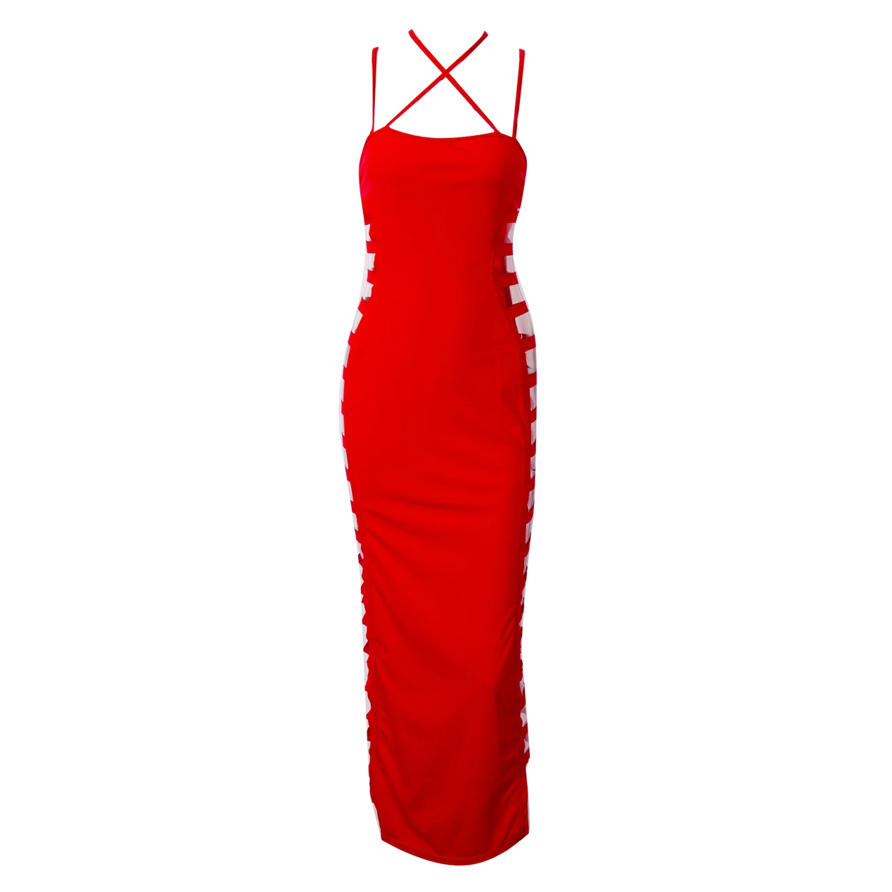 New Sexy Women Cocktail Cut Out Dress Summer Sexy Hollow Out Sleeveless Party Clubwear Dresses