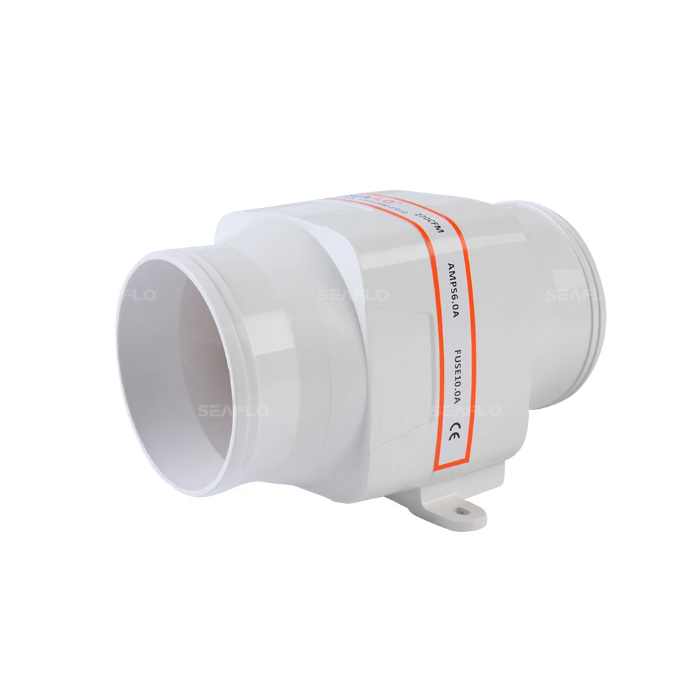 Seaflo 24v 270 Cfm Boat Blower 4 Inch In-line Marine Bilge Air Blower ...
