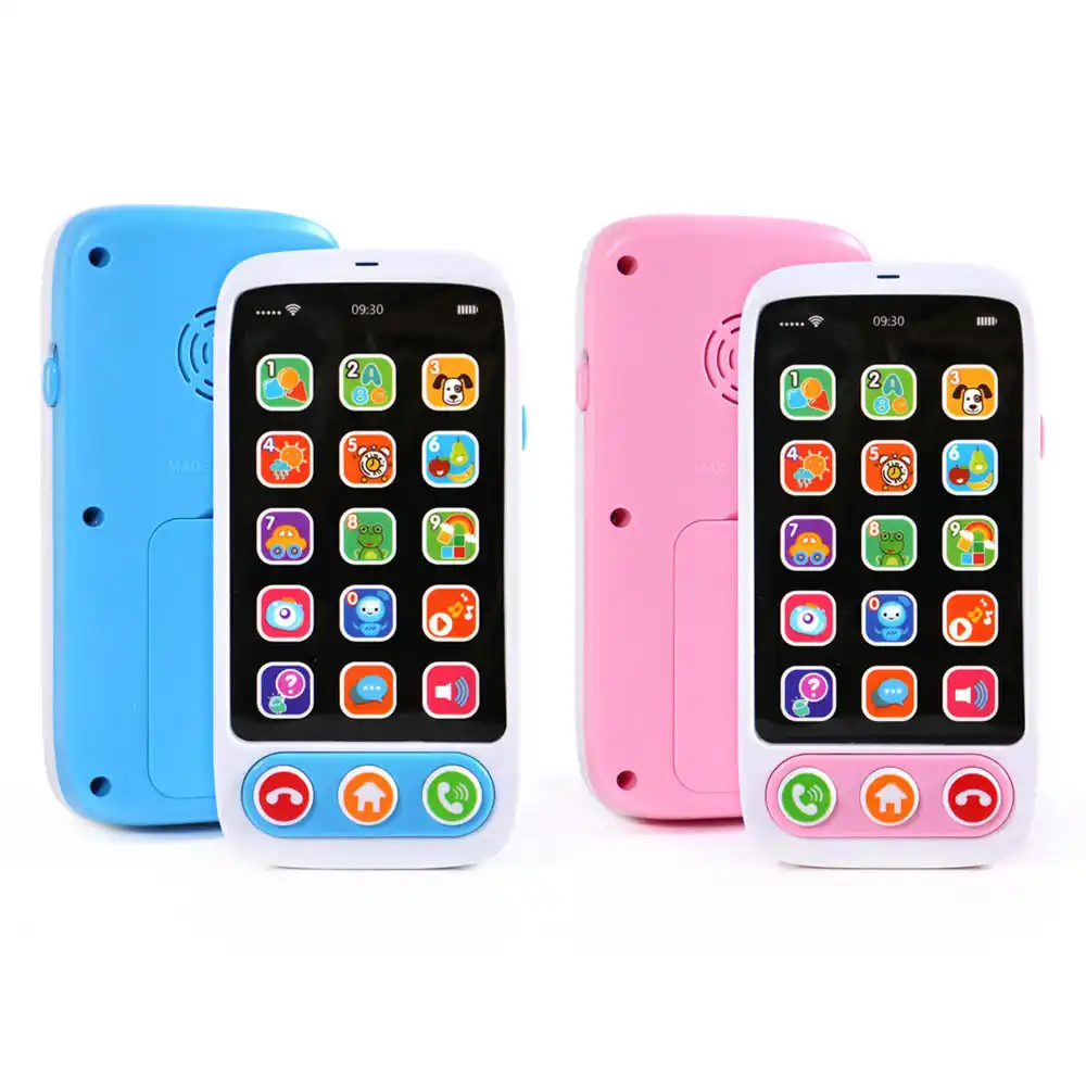Baby Simulated Mobile Phone Toys Plastic Toy Phone Learning Musical ...