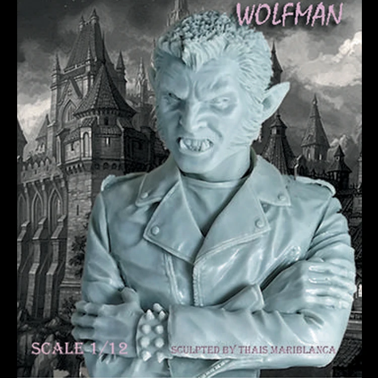 1/12, Wolfman, Resin Model Bust GK, Science fiction theme, Unassembled ...