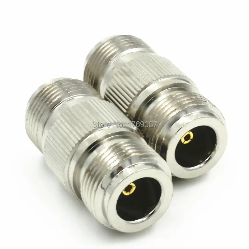 2pcs N Female To N Female Jack In Series Rf Coaxial Adapter Connector ...
