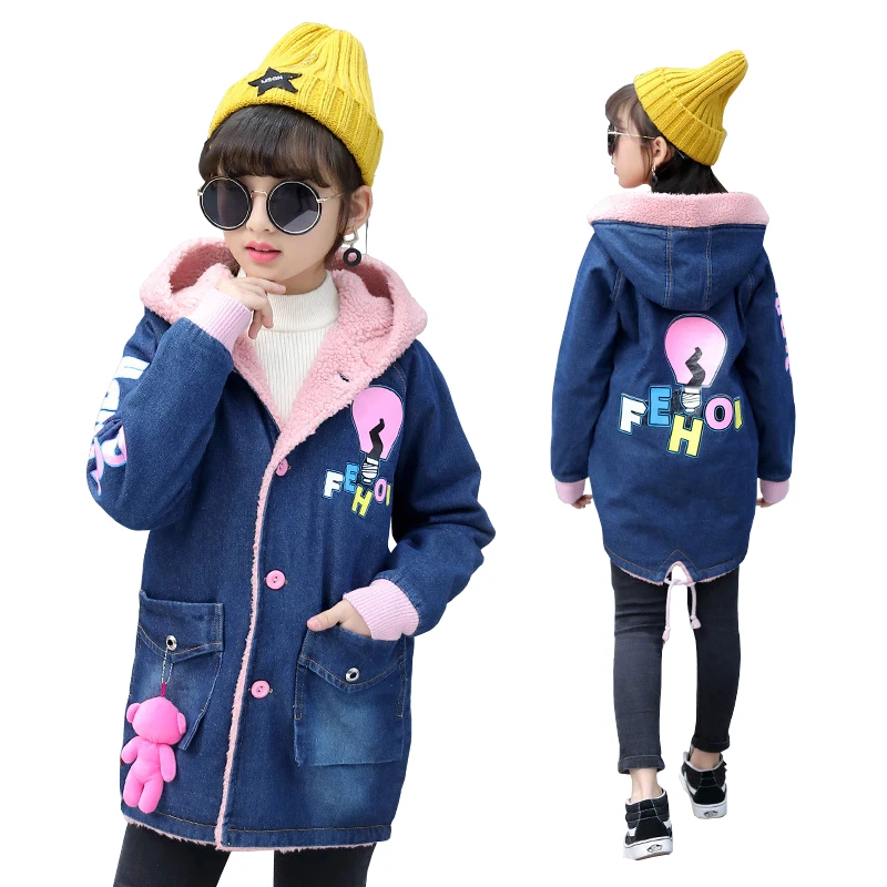 Denim Jackets Jackets Girls | Cotton Outerwear Coats | Winter Coats ...