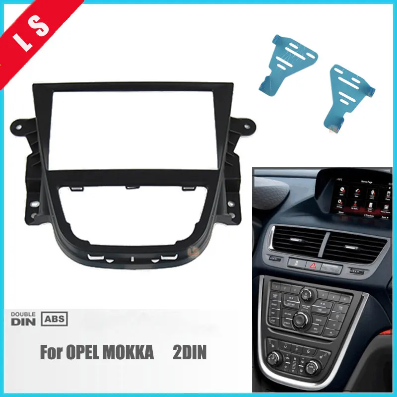 173*98MM 2 Din Car Radio Fascia for Opel Mokka 2DIN DVD Dash Mount Kit ...