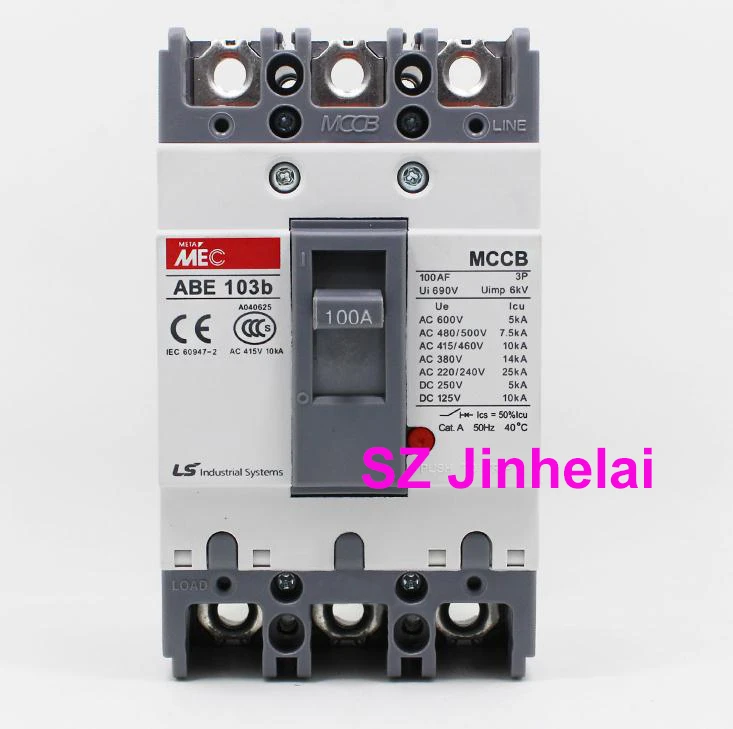 ABE103b 정품 ABE 103b LS 몰드 케이스 회로 차단기 ABE 103B 에어 스위치 3P 40A/50A/60A/75A ...