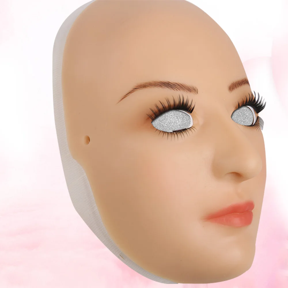 Silicone mask Female face mask with artificial chest cosplay drag queen ...