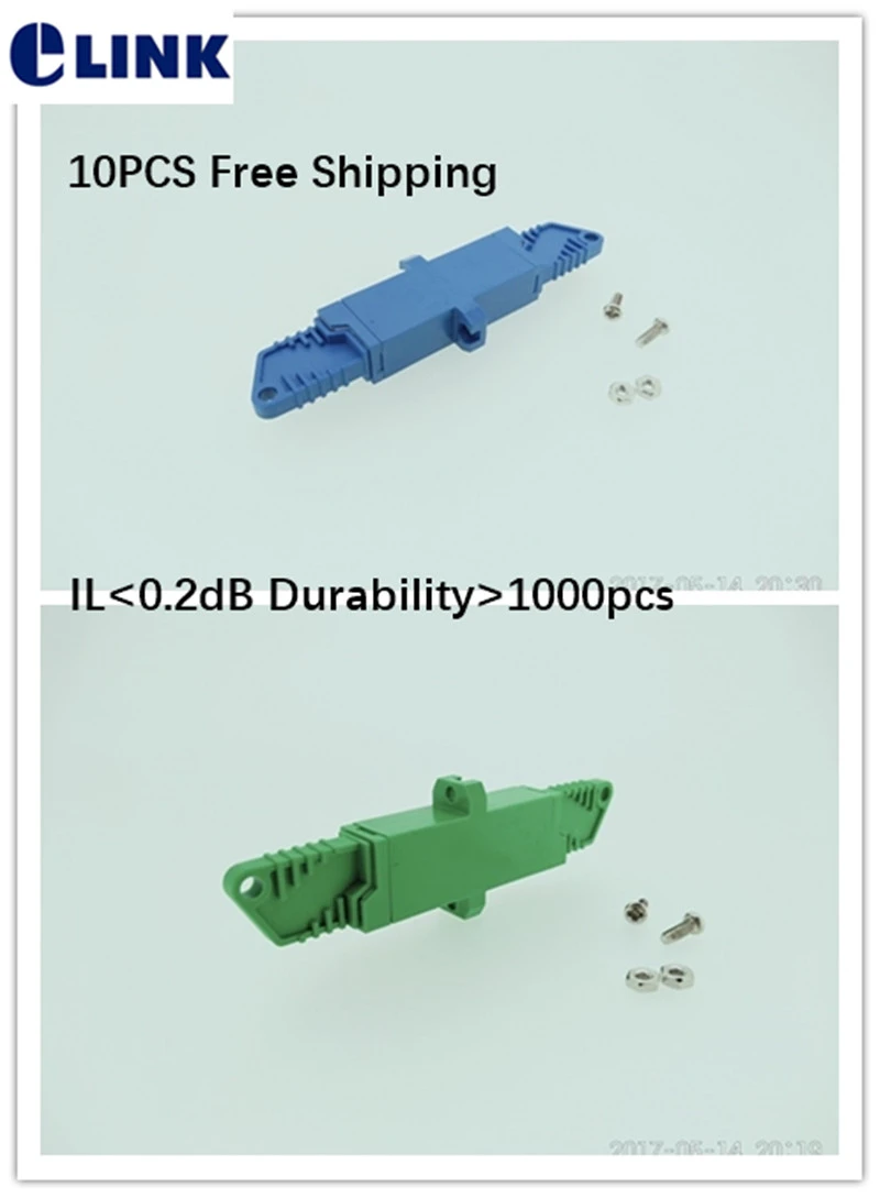 10pcs E2000 Fiber Optic Adapter Sm Upc Apc Optical Fibre Coupler Blue ...