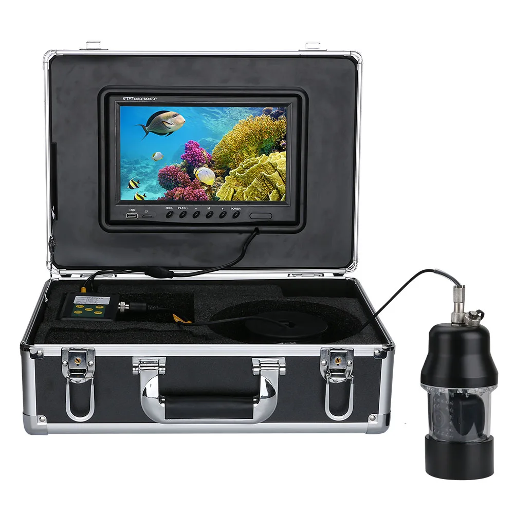 Underwater Fishing Camera Fish Finder 9Inch DVR Recorder 22 LEDs ...