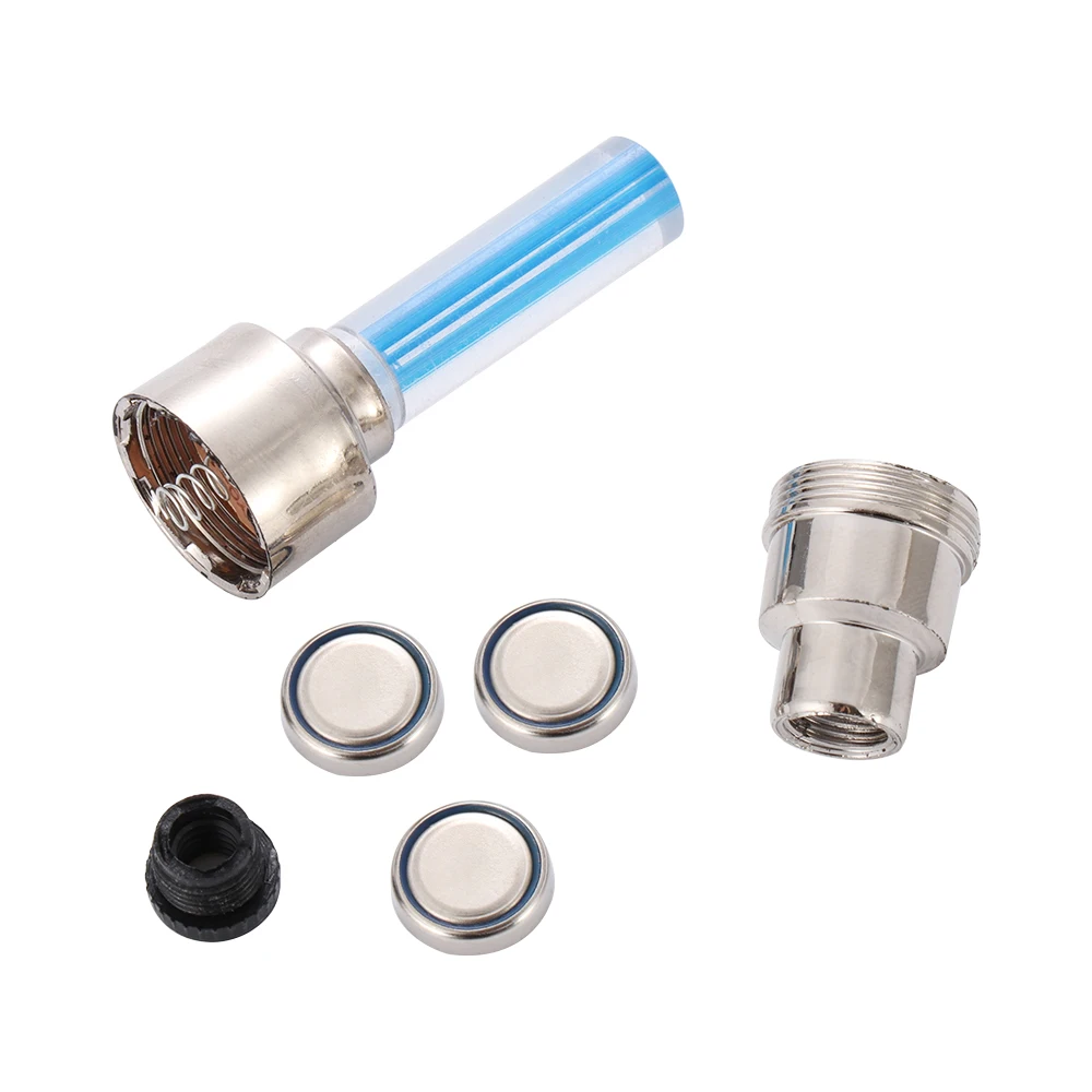 2Pcs Neon Lights Color Tyre Wheel Valve Cap Light LED Lamp Flash Car ...