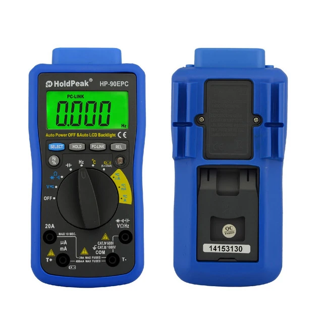 HoldPeak HP 90EPC Multimetr Digitais USB Multimeter Digital Auto Range ...