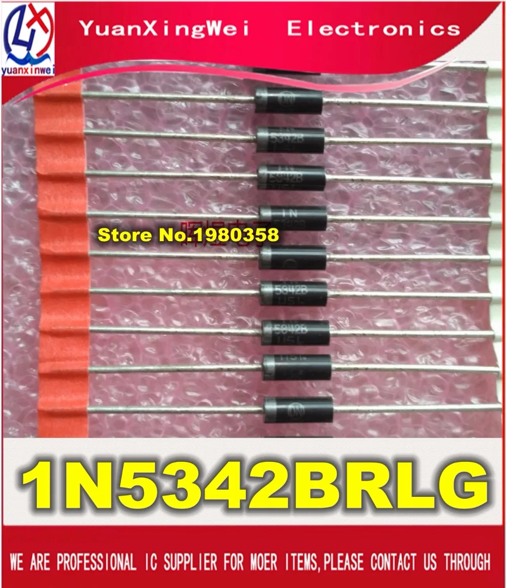 Free Shipping 10pcs 1N5342BRLG 1N5342B 1N5342BG 1N5342 5W 6.8V IN5342B ...
