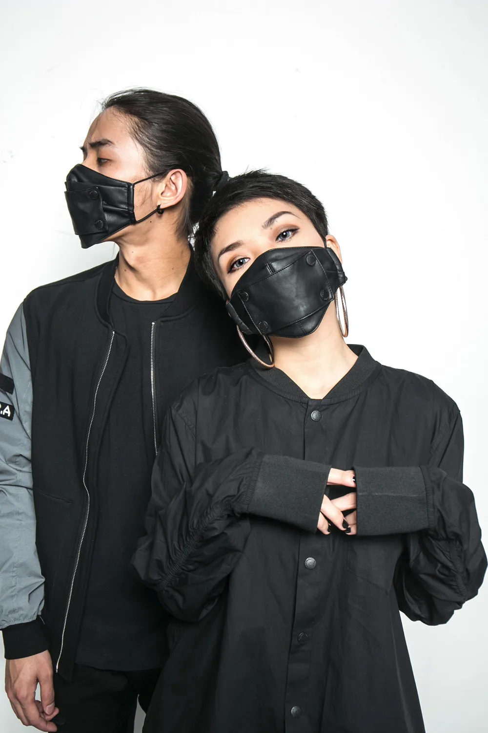 So Cool Faux Leather Mask Hip Hop Fashion Accessiories Fashion Mask For ...
