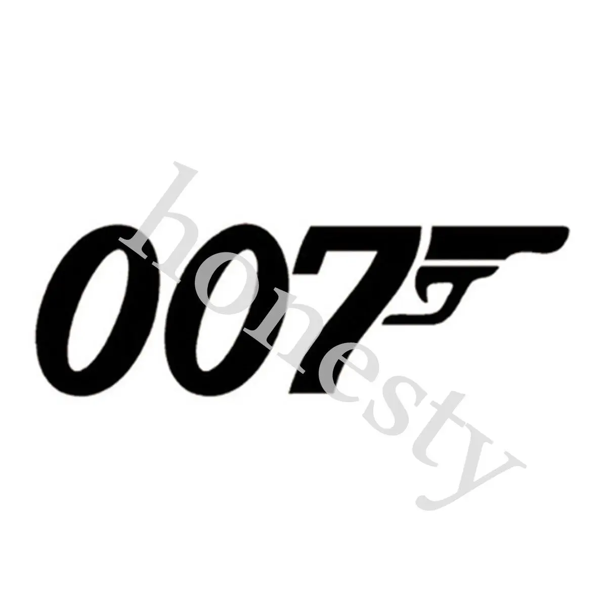 JAMES BOND 007 Reflective Fun Car Stickers And Decals Car Styling Black ...
